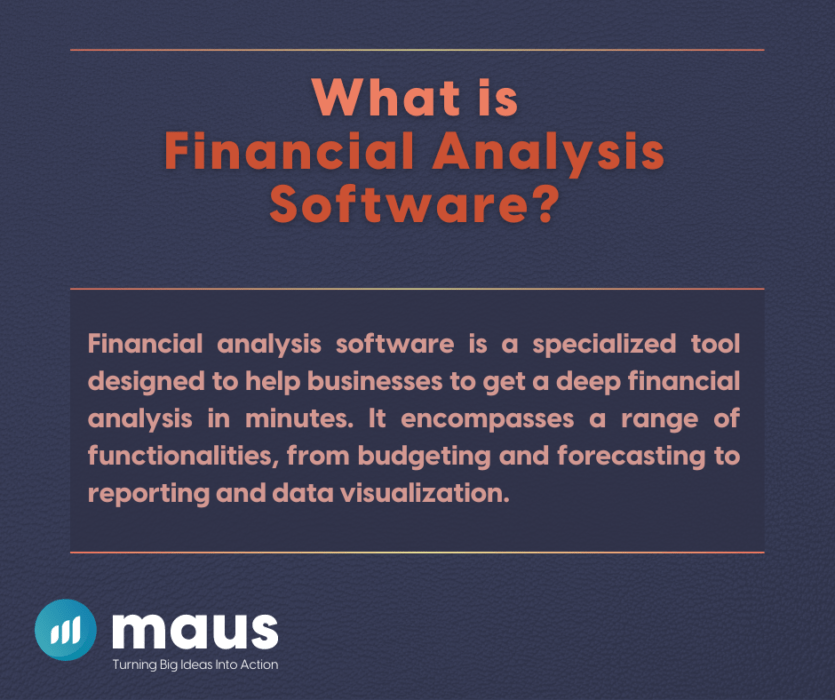 What is Financial Analysis Software?