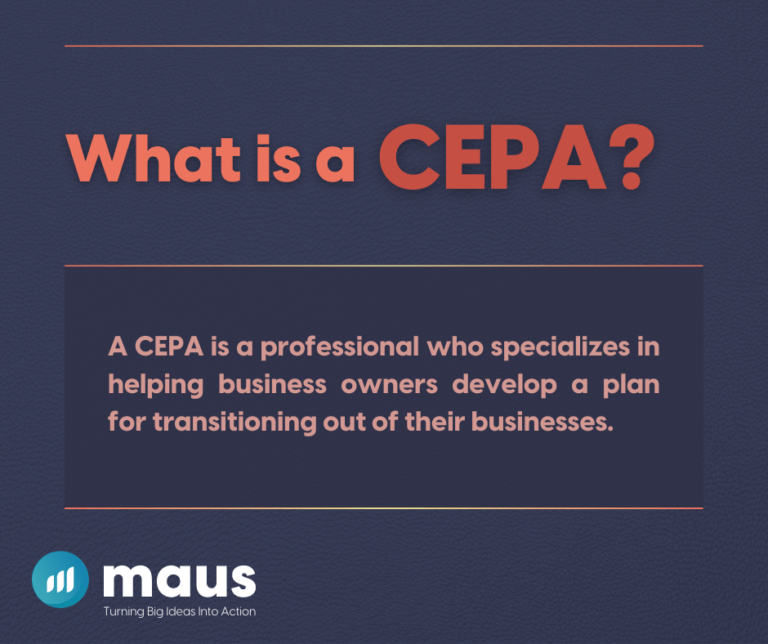 What is a CEPA? Certified Exit Planning Advisor